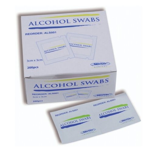 Alcohol Swabs – 200 Pack – A1 First Aid